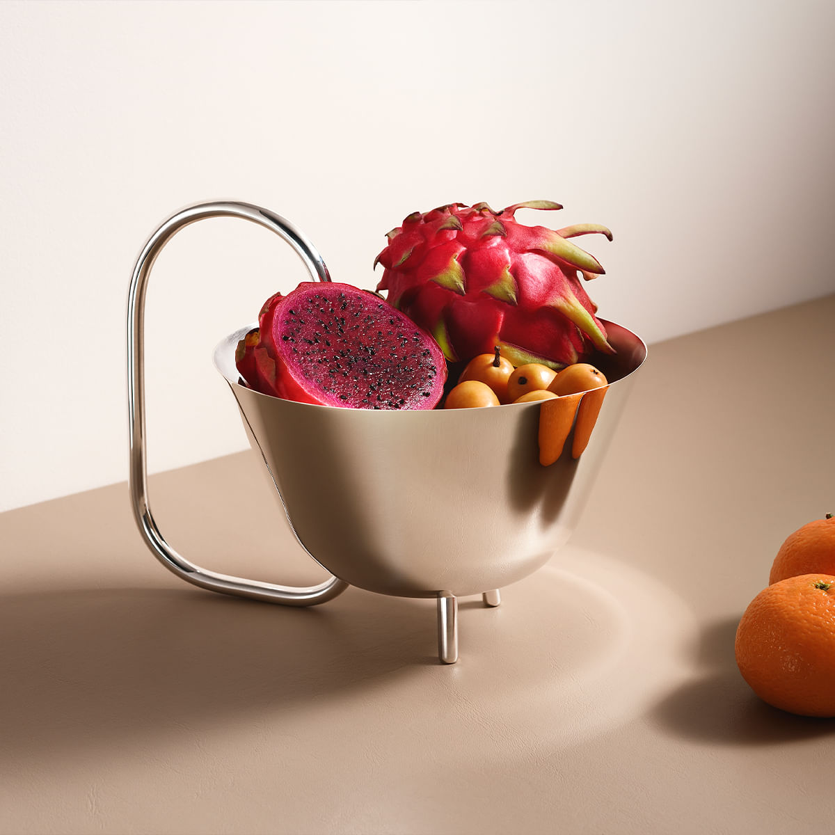 Bowl Cachepot com Alça Loops Prata - Shop St James