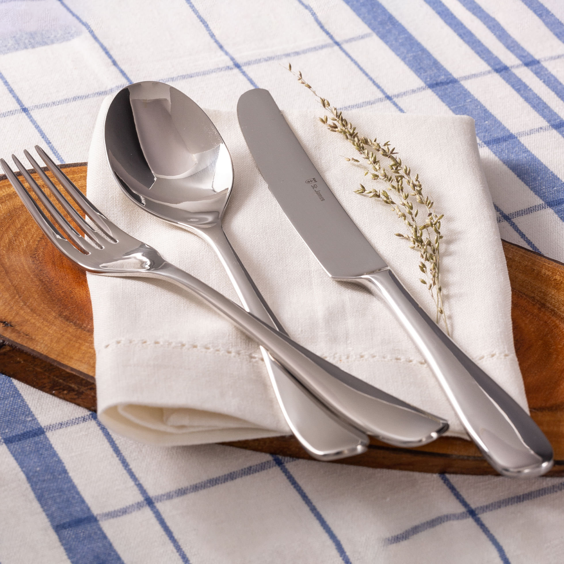 Faqueiro St. James 101 Peças Serenity Prata - Shop St James